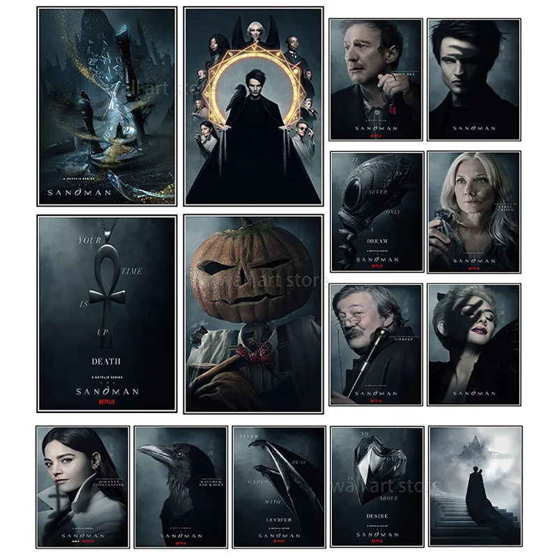 Tv jogar sandman cartaz da lona pintura da parede arte cartaz sala de ...