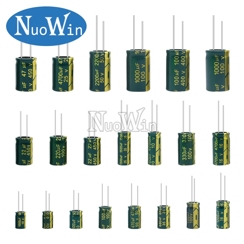 6.3V 10V 16V 25V 35V 50V 63V 100V 160V 400V 450V High Frequency Low ESR ...