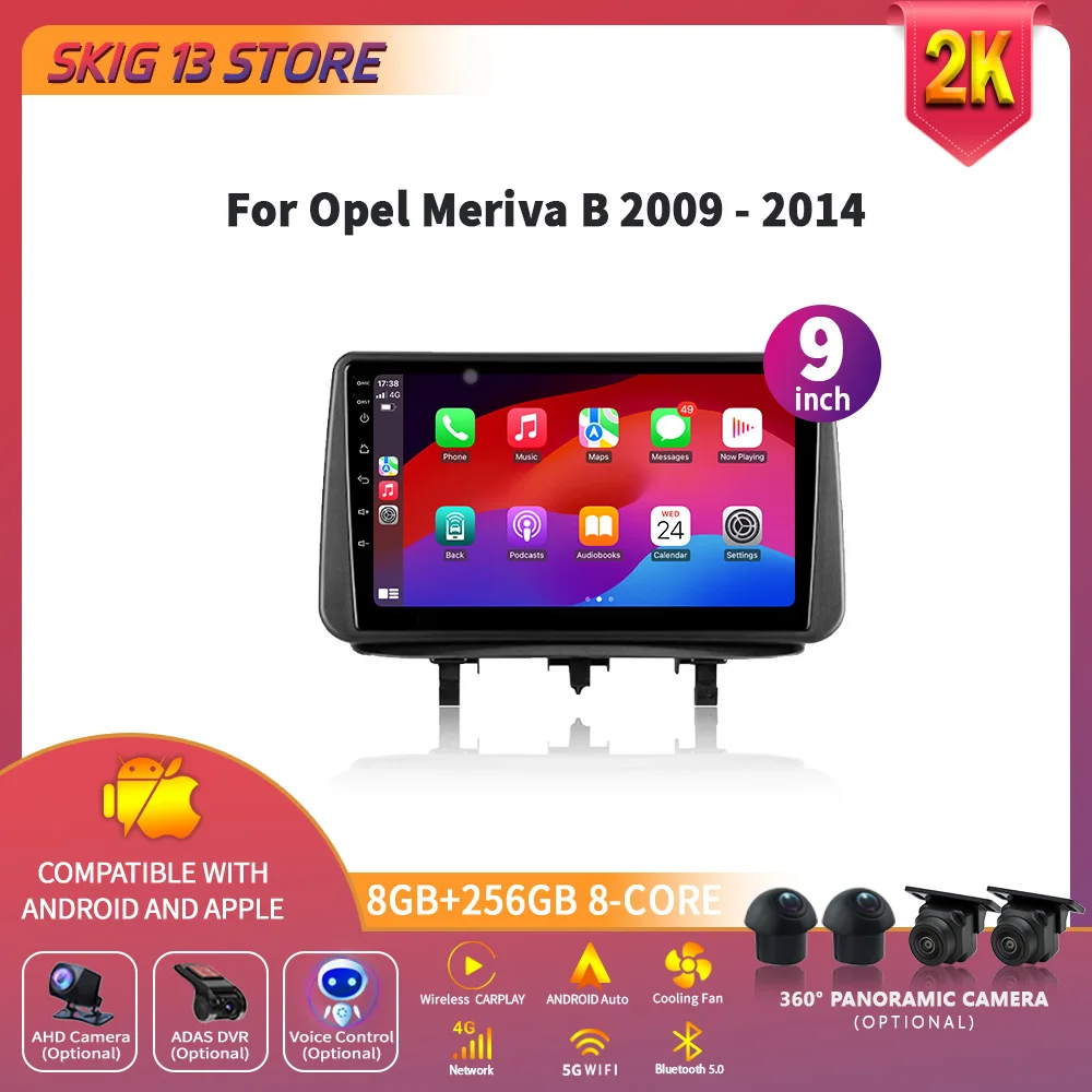 Android-14-For-Opel-Meriva-B-2009-2014-Car-Head-Unit-Radio-Multimedia ...