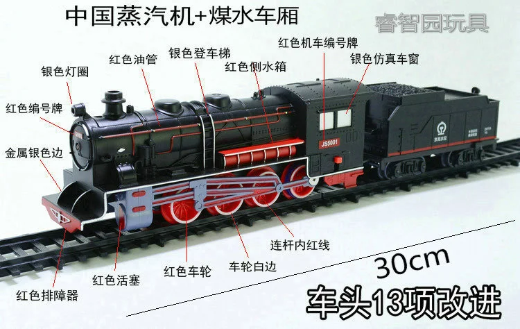 1-87-Chinese-Steam-Locomotive-Head-And-Coal-And-Water-Carriage-Train ...