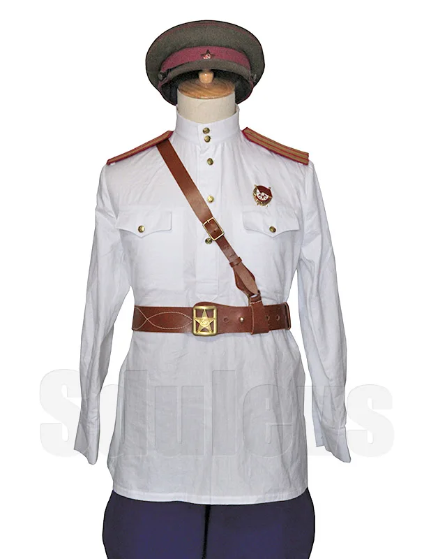 WW2-World-War-ii-Soviet-Union-Russia-M43-WHITE-SUMMER-Uniform-Shirt ...