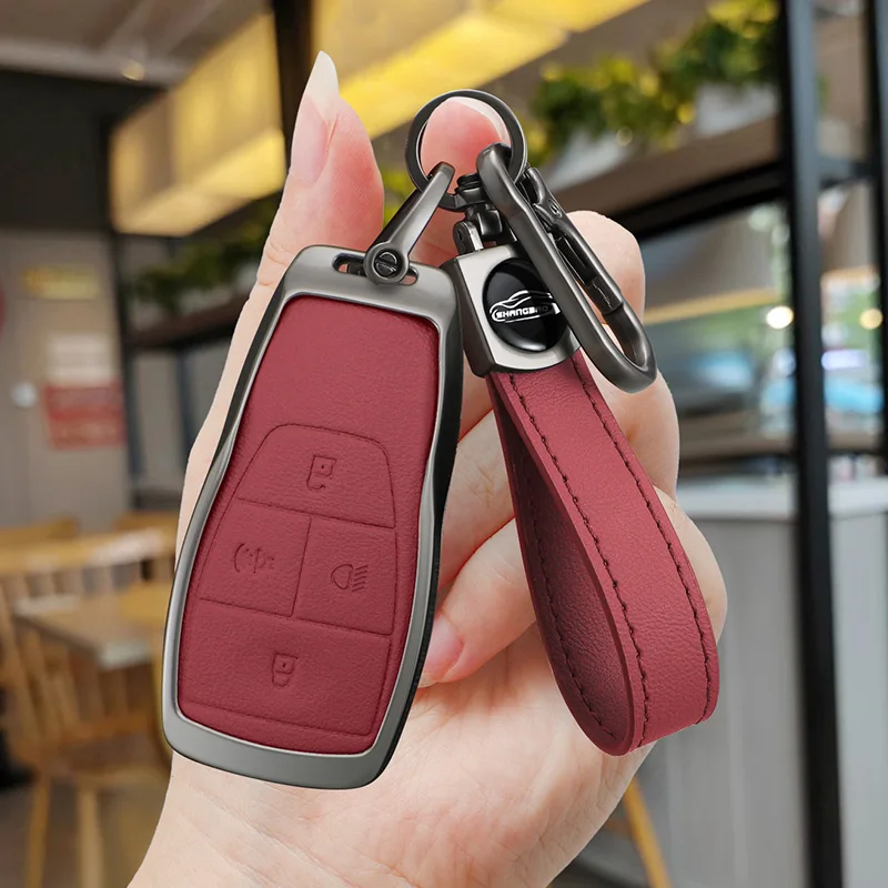 Suede Car Key Case Cover For BAIC Beijing X7 BJ40 Senova D50 D70 X55 ...