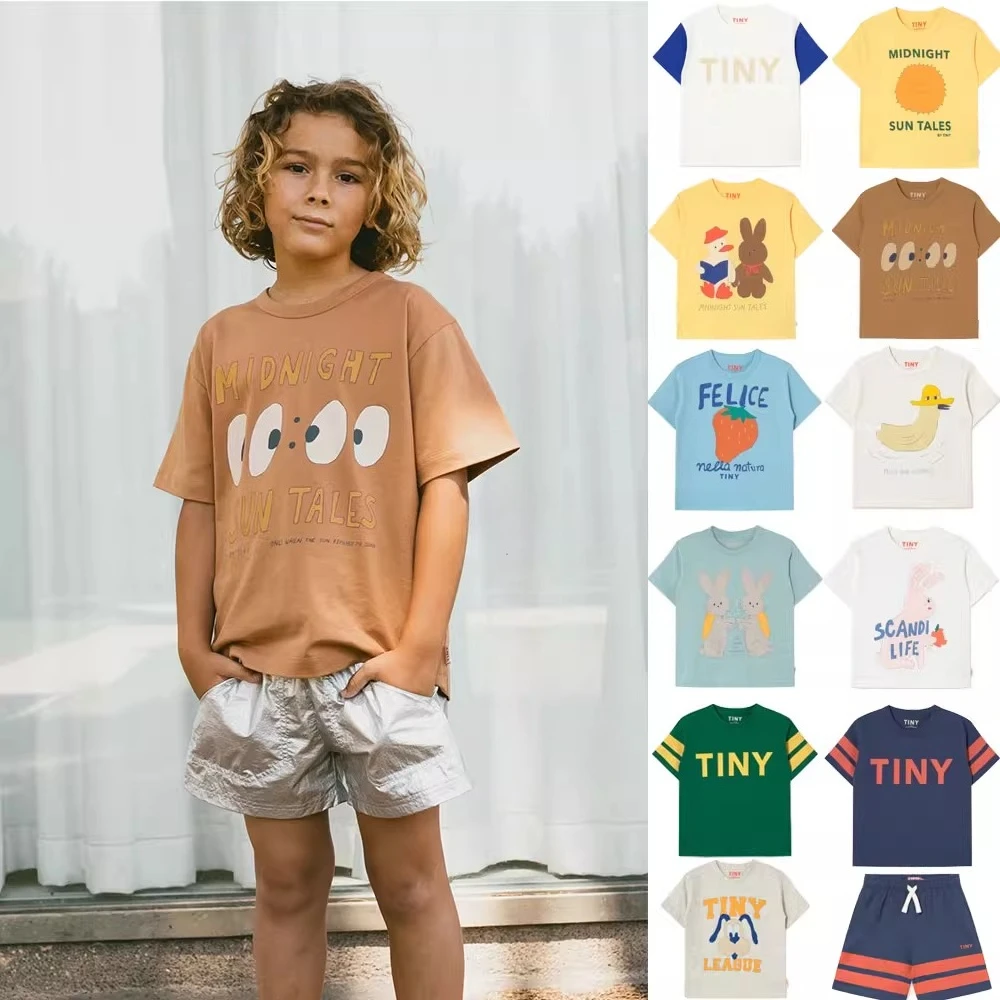 Kids Clothes Boys TC Brand 2025 New Summer Cartoon Girls T-shirts ...