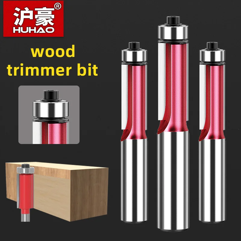 Router-Bits-for-Wood-Tungsten-Steel-Trimmer-Bit-Shank-Diameter-1-4-and ...
