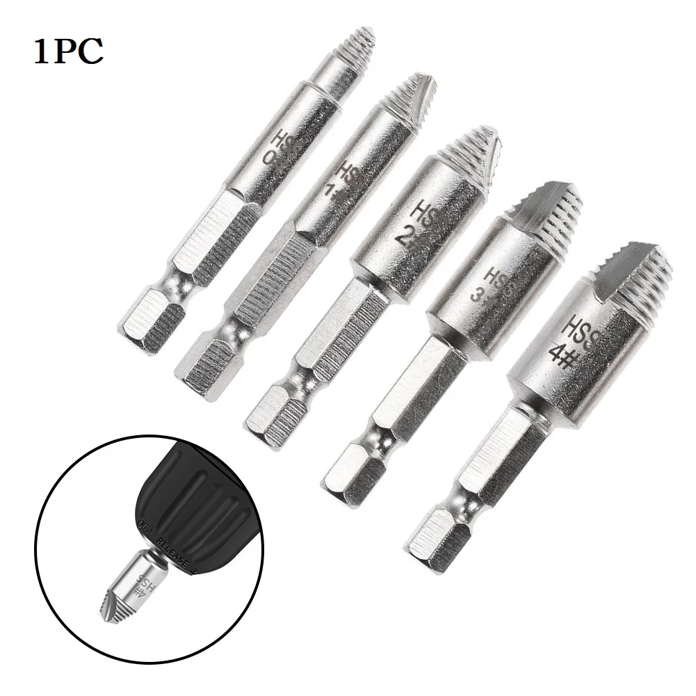 1PC Broken Screw Extractor Remover Drill Bit Set Stripped Broken Screw ...