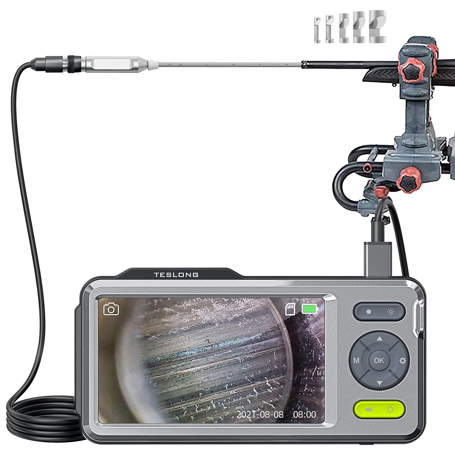 Teslong-NTG500H-Rigid-Borescopes-with-5-Iinch-IPS-Screen-26-Rod-Video ...