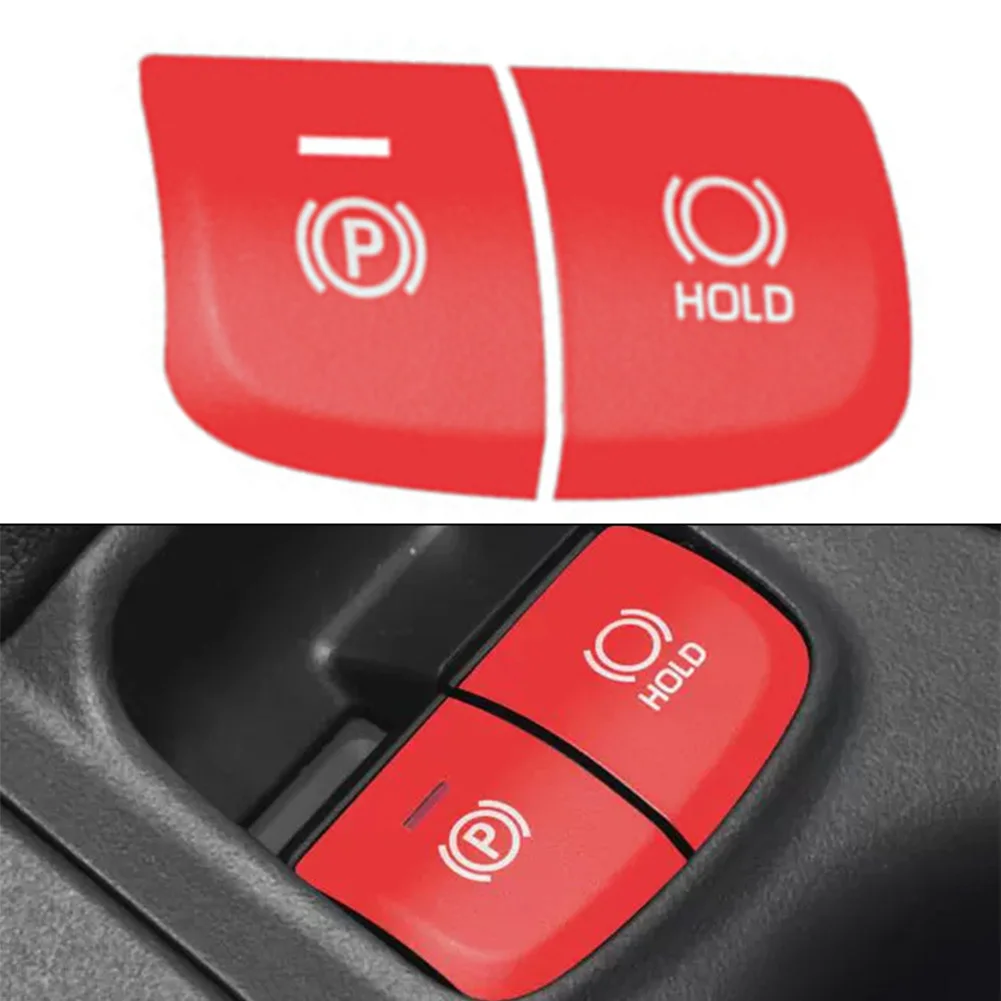 2pcs-Red-Blue-Car-Gear-Parking-Hold-Function-Button-Cover-Trim-Frame ...