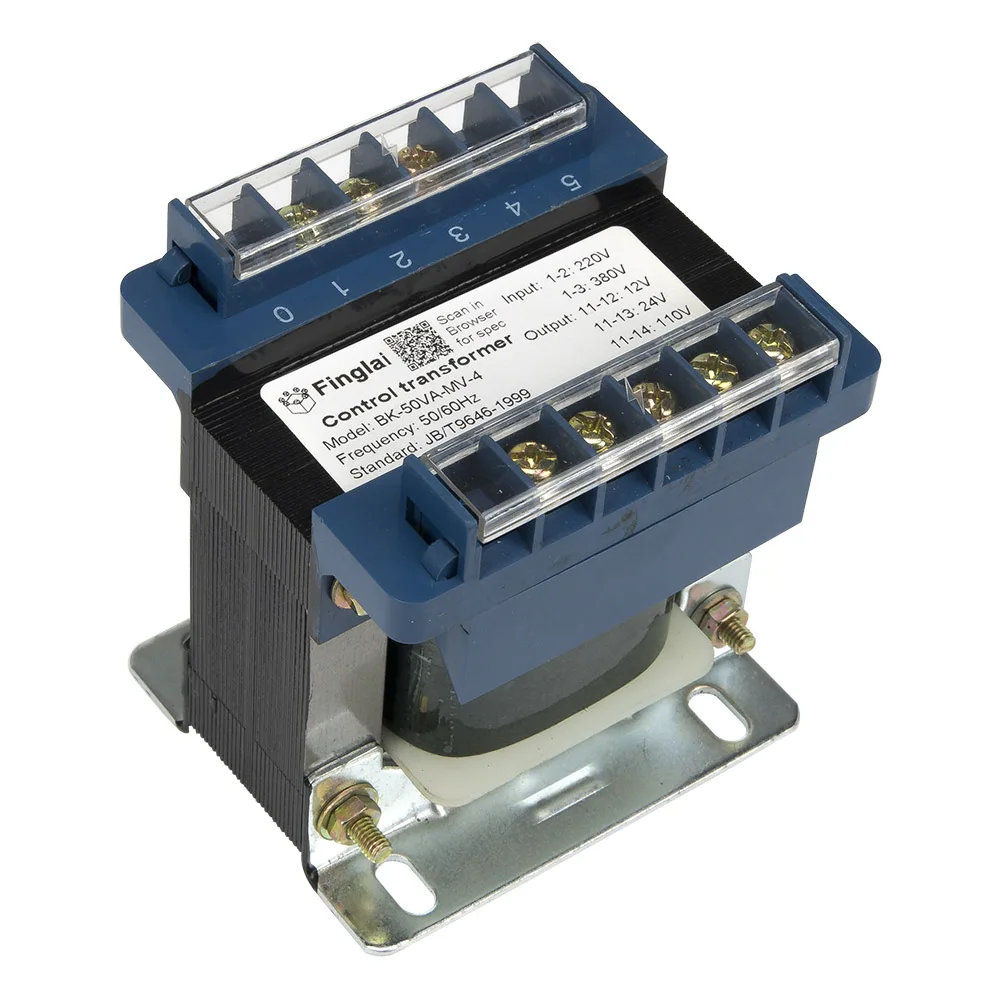 BK-50VA 50W BK type control power transformer 220V/380V input 220V 110V 36V 24V 12V 6.3V 80V output
