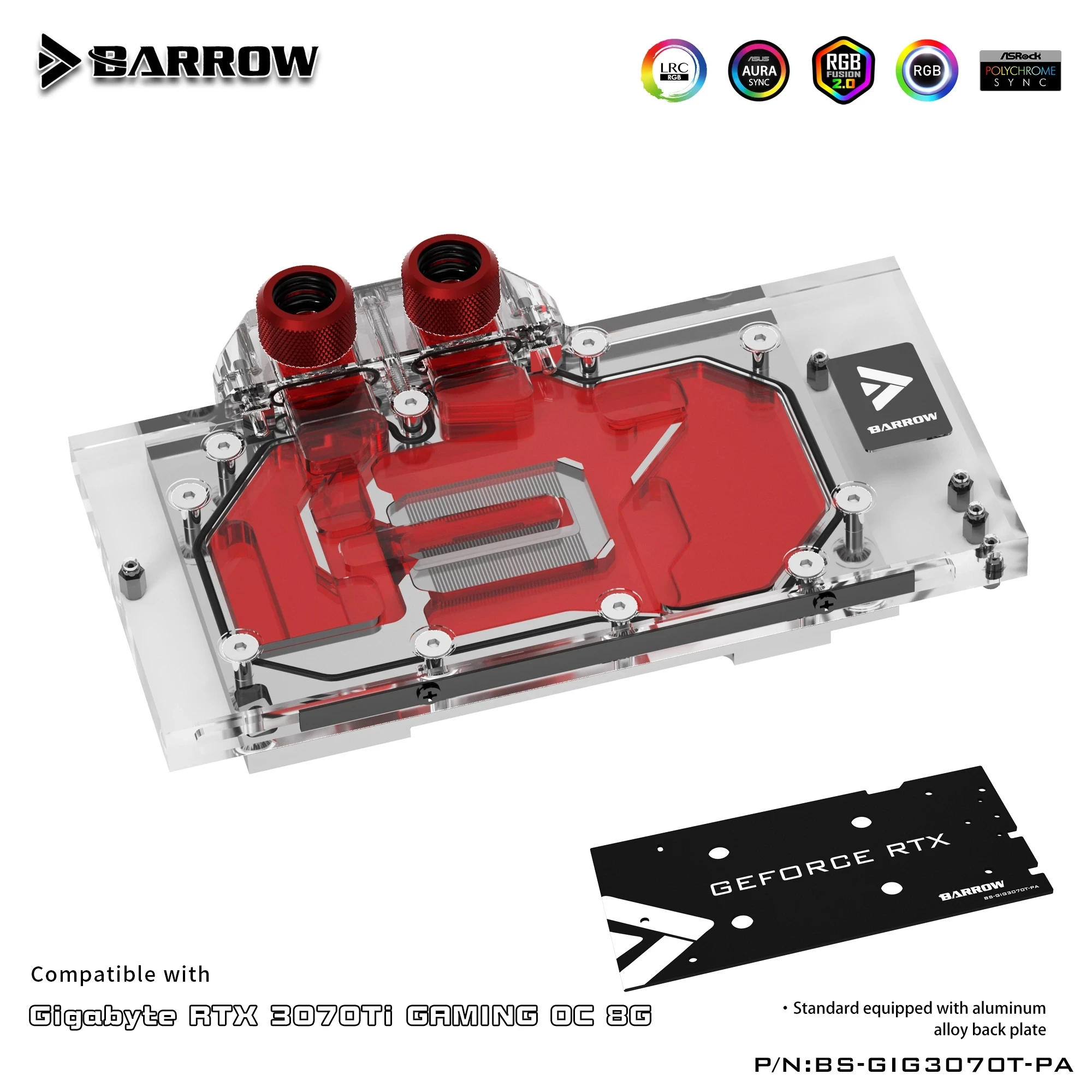 Barrow Gpu Water Block For Gigabyte Rtx 3070/3070ti Eagle/ Gaming Oc 8g ...