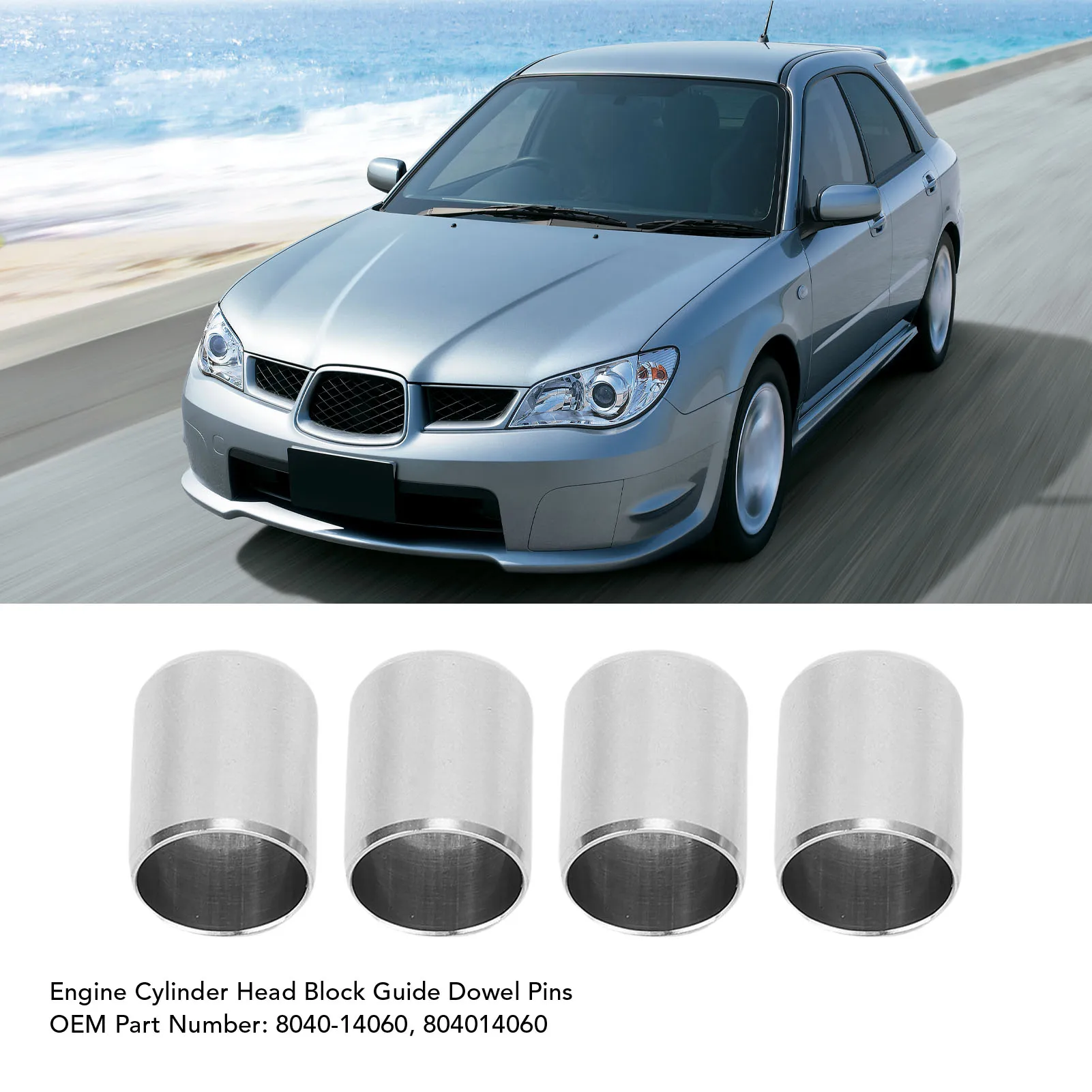 4Pcs Car Engine Cylinder Head Block Guide Dowel Pins 804014060 ...