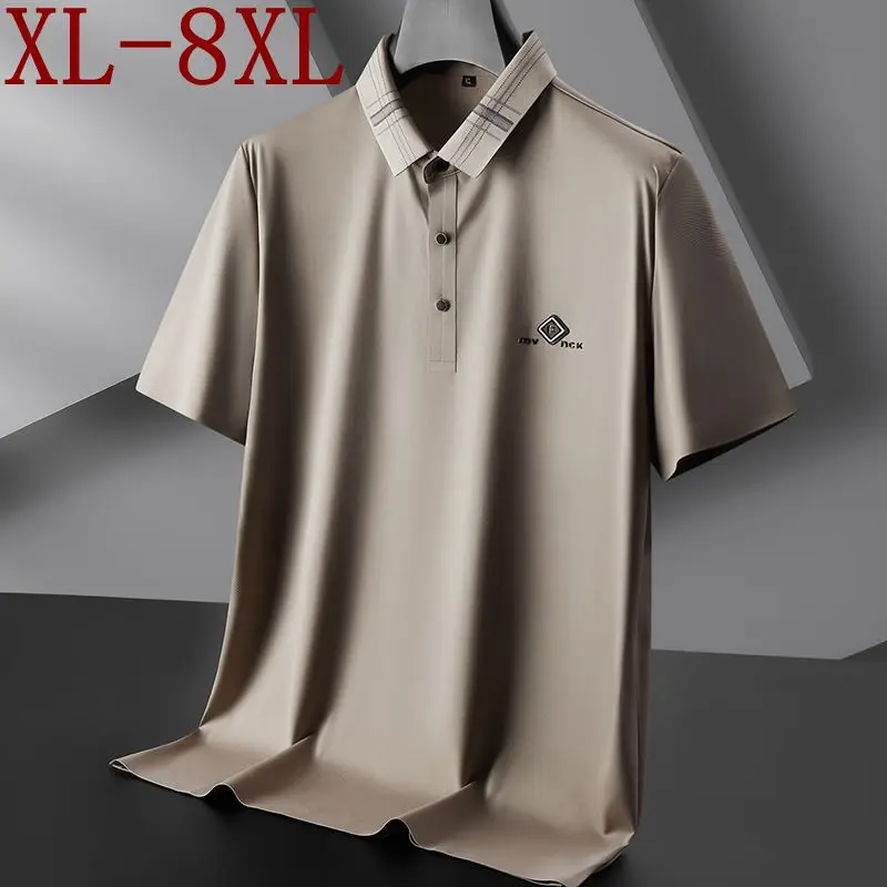 8XL-7XL-6XL-New-Summer-Top-Quality-Ice-Silk-Breathable-Shirts-For-Men ...