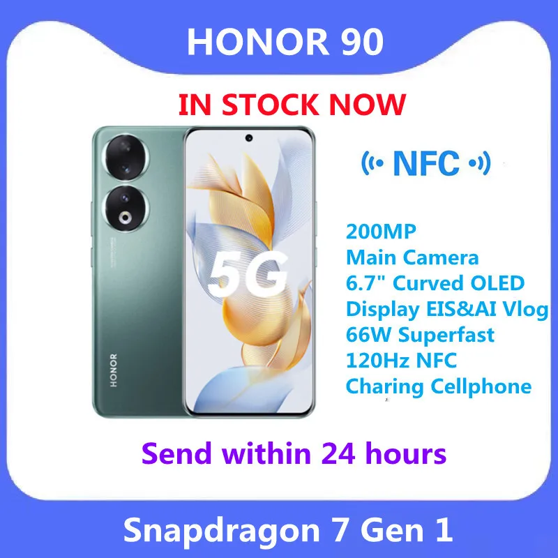 HONOR-90-5G-Smartphone-200MP-Main-Camera-6-7-Curved-OLED-Display-EIS-AI ...