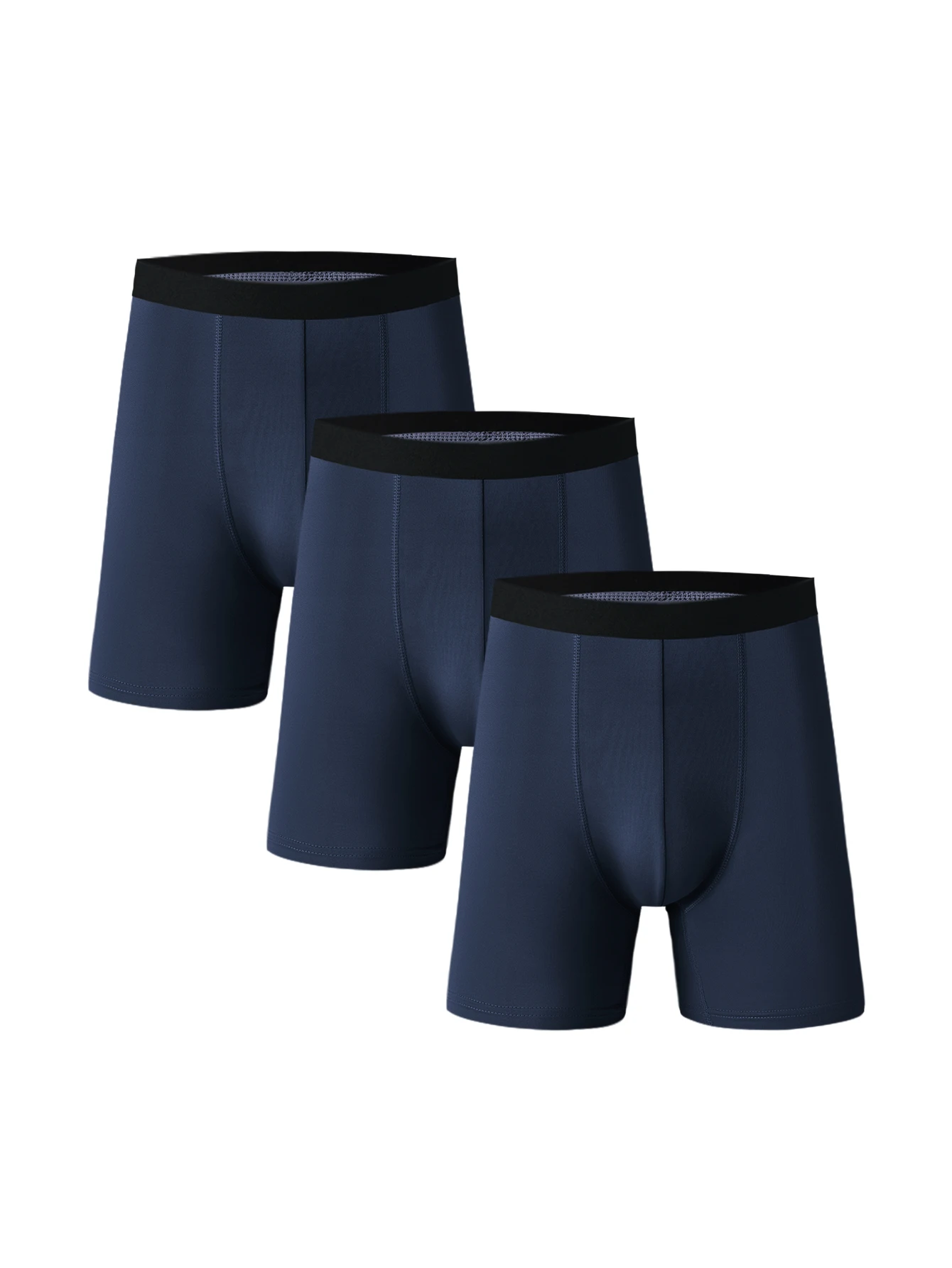 3-pairs-of-men-s-underwear-fashion-tide-models-solid-color-boxer-shorts ...