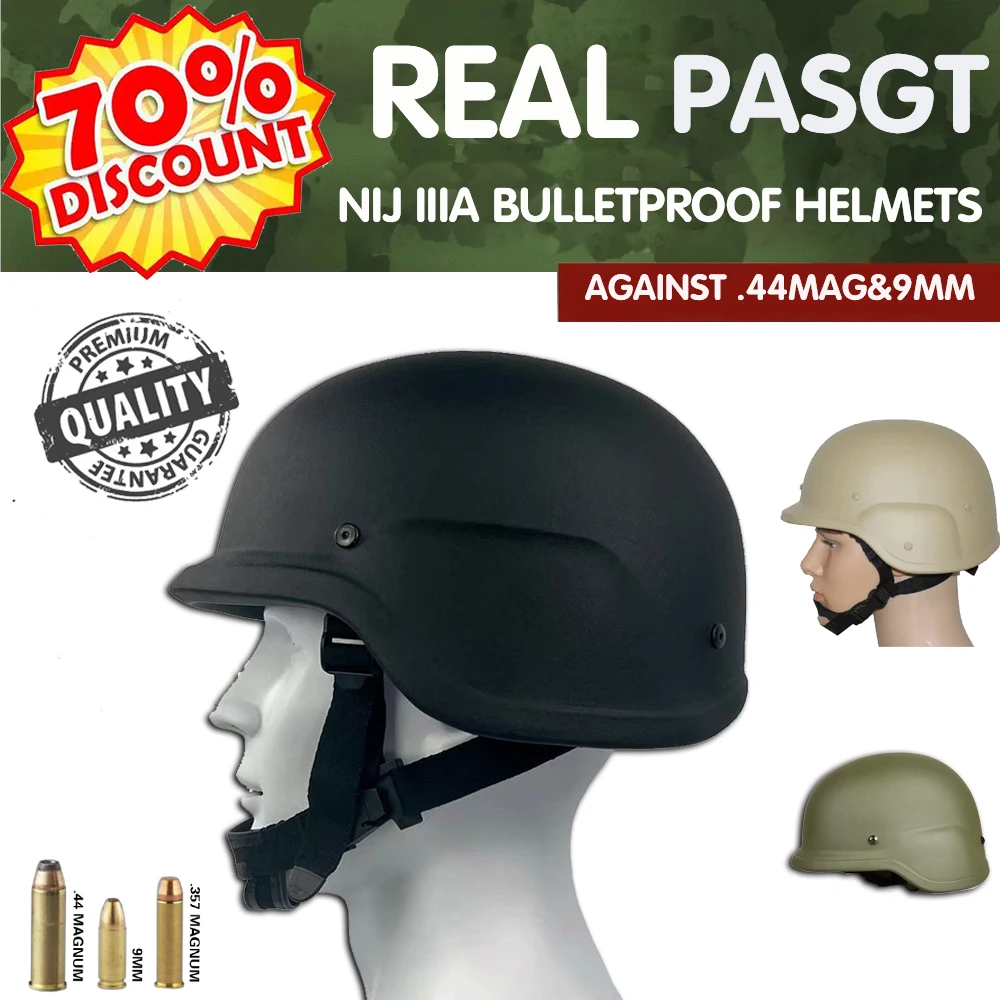 Casco balístico M88 de corte alto de aramida 100% RÁPIDO Real nivel ...