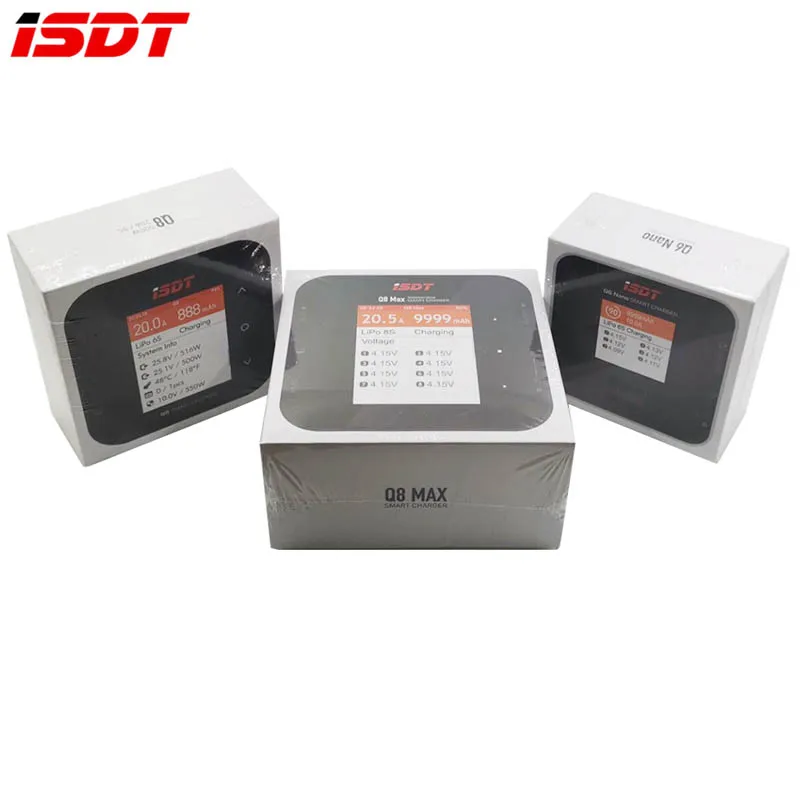 Isdt Q8 Max 1000w 30a / Air8 500w 20a 2-8s / Q6 Nano 200w 8a 1-6s Battery Balance Charger For ...