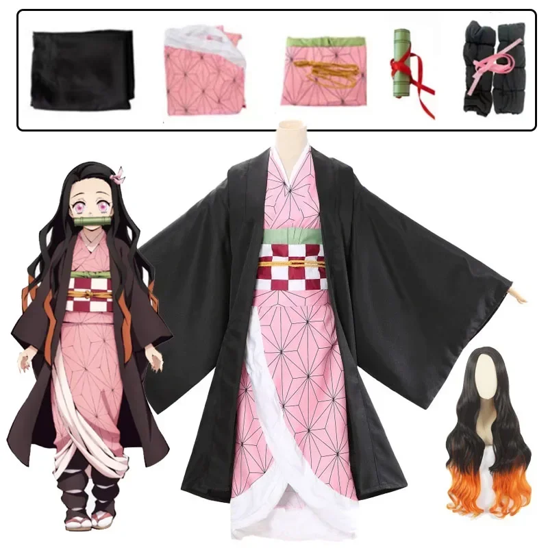 Nezuko-Cosplay-Anime-Demon-Slayer-Kimetsu-No-Yaiba-Cosplay-Costumes ...