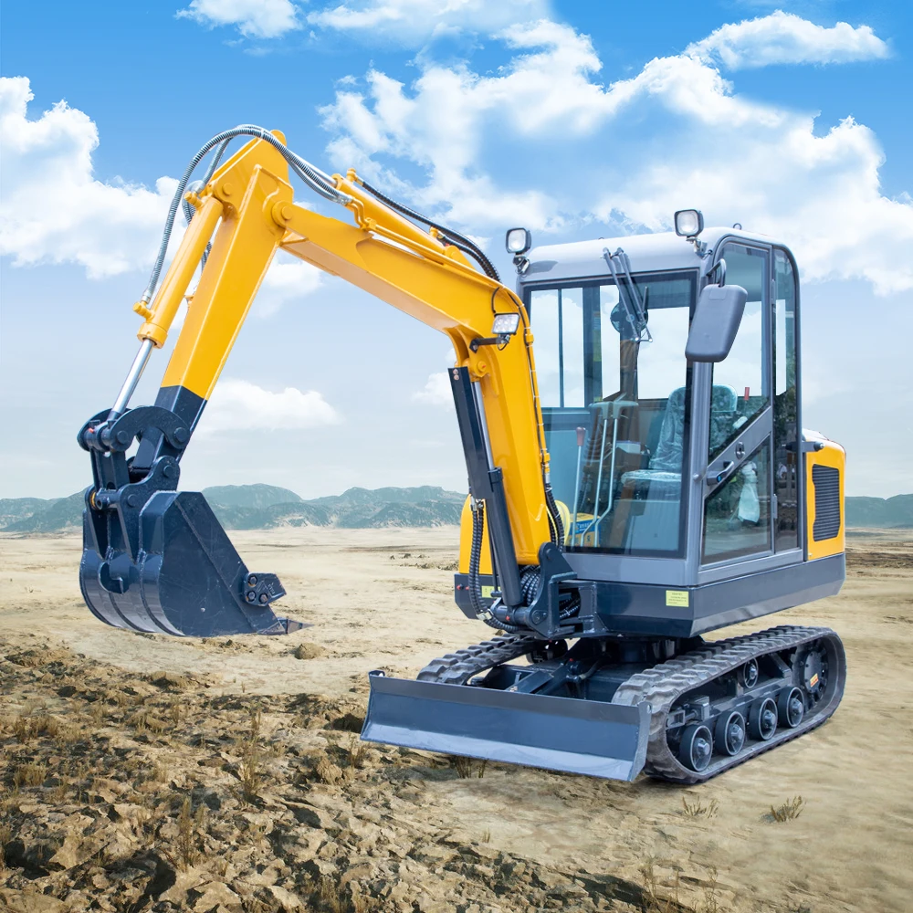 Hengwang-Micro-Small-Excavator-With-boom-swing-digger-Crawler-Hydraulic ...