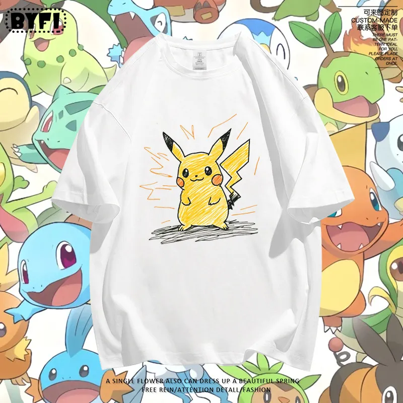 Camiseta de Manga Corta con Diseño Creativo de Graffiti de Pokémon ...