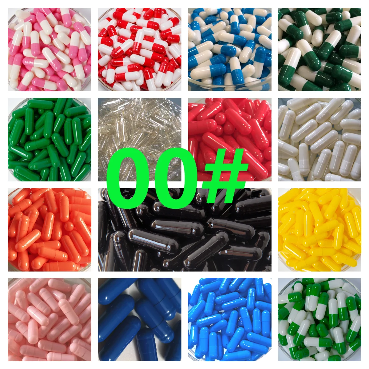 00-size-Vacant-Capsules-100pcs-Colored-GMP-Hard-Gelatin-Empty-Capsule ...