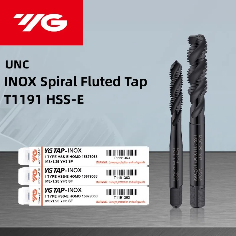 South-Korea-YG-HSSE-American-INOX-Spiral-Fluted-Tap-UNC-UNF-UNS-8-32-10 ...