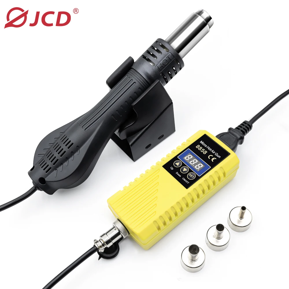 JCD Hot Air Gun 8858 Micro Rework Soldering Station LCD Digital Hair ...
