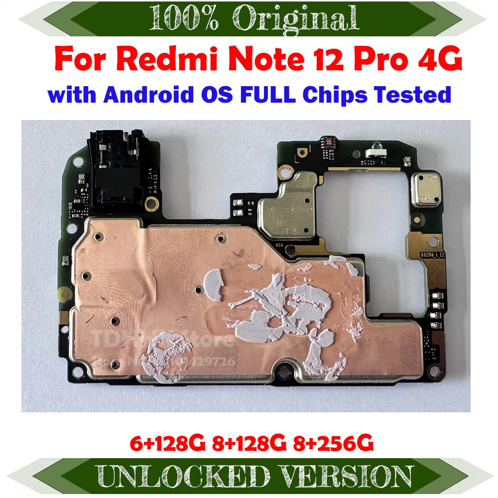 100% original versão 4g mainboard para redmi note 12 pro bom testado ...