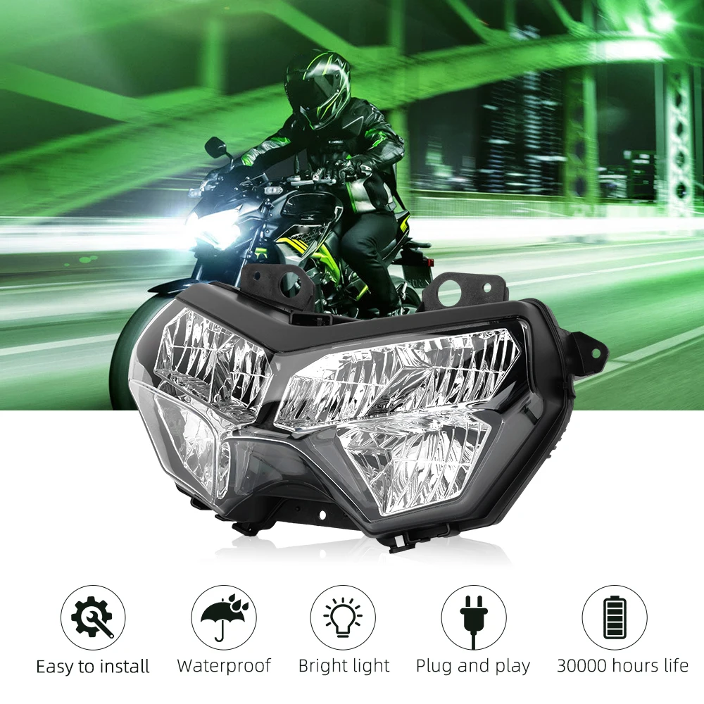 Z900-Headlight-For-KAWASAKI-Z400-Z250-Z650-KLR650-ZR1000-H2-2019-2023 ...