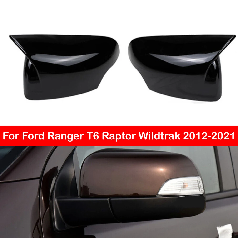 For-Ford-Ranger-T6-Raptor-Wildtrak-2012-2021-Rearview-Side-Mirror-Cover ...