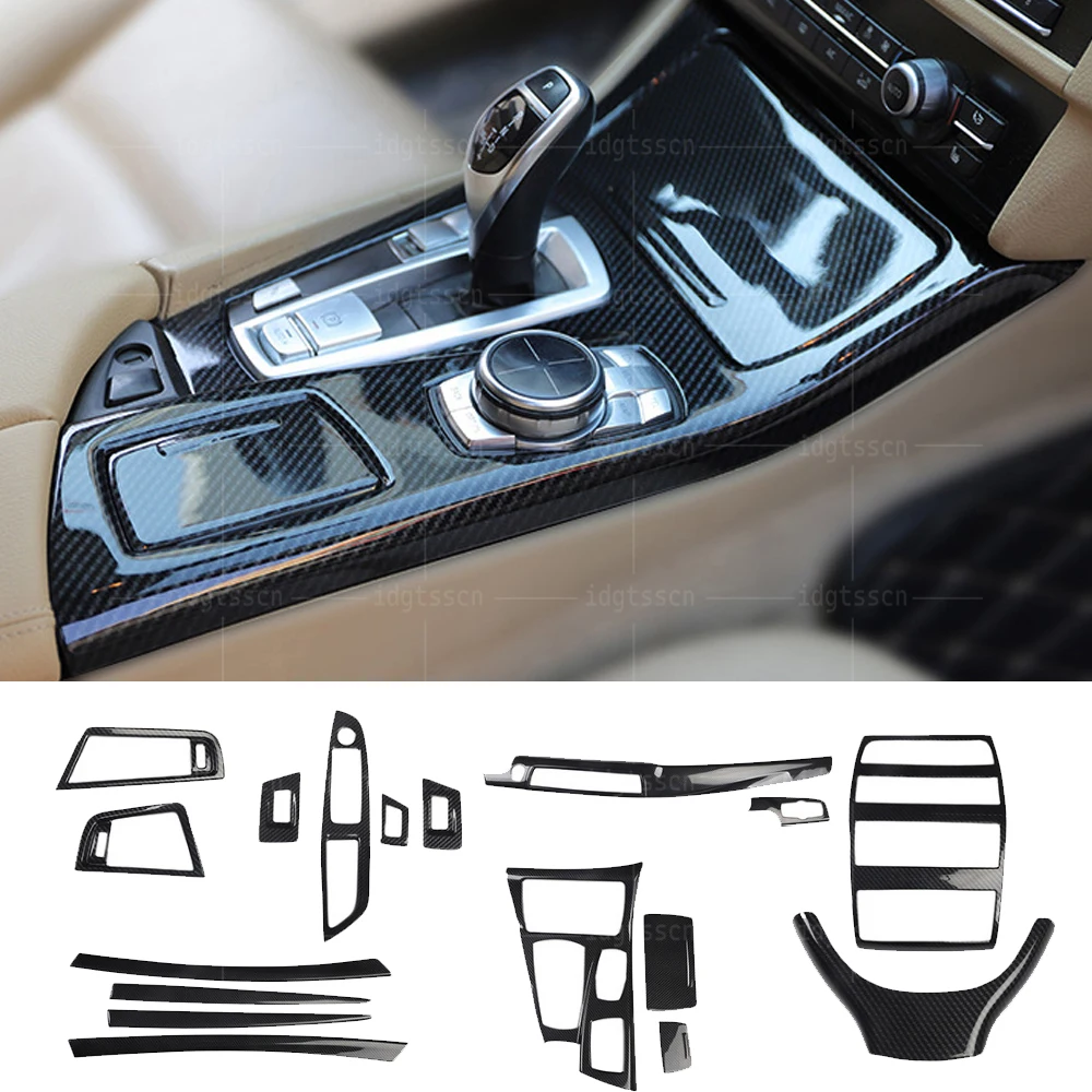Car-interior-Carbon-Fiber-Full-Set-Sticker-For-BMW-5-Series-F10-F18 ...