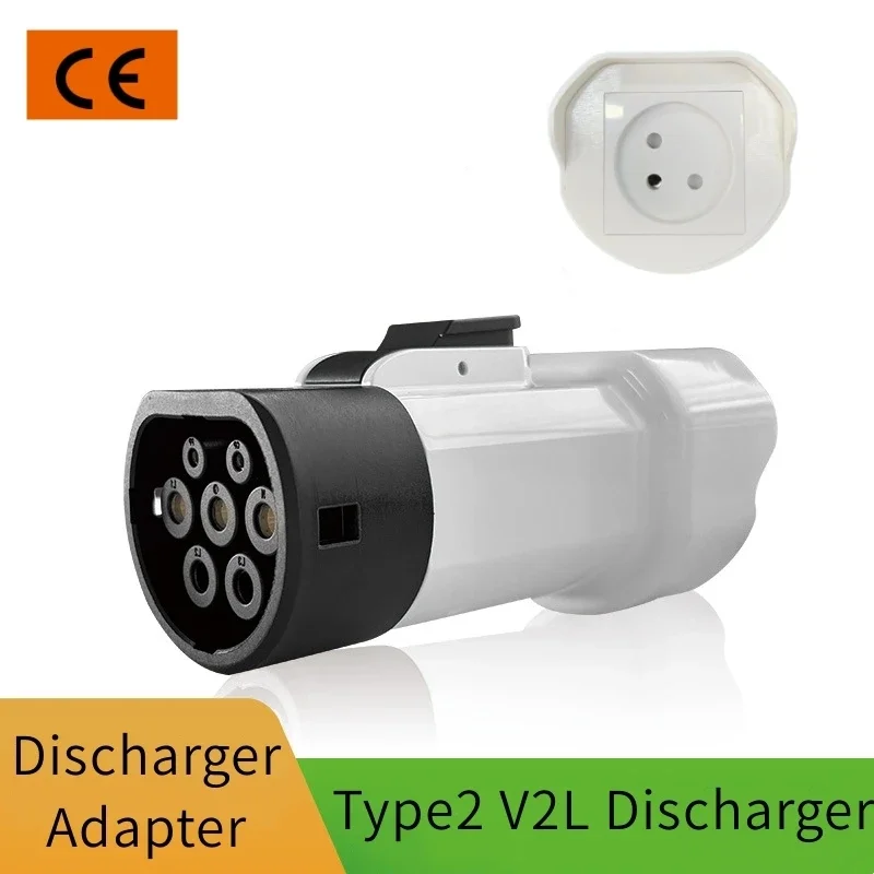 TYPE2 V2L Discharger adapter type 2 EV Adapter for MG BYD ZEEKR Geely ...