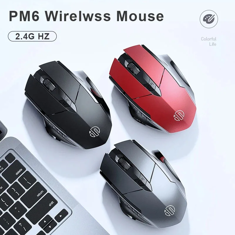 2.4GHz Ergonomic Mouse USB Receiver Optical Computer Wireless Mice ...