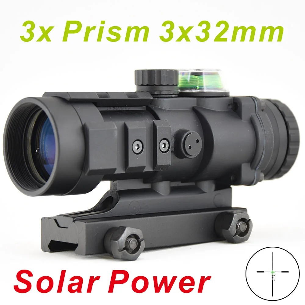 Shooin-Optics-Energia-Solar-3x32mm-Prisma-Fibra-Iluminado-20mm-Mount ...