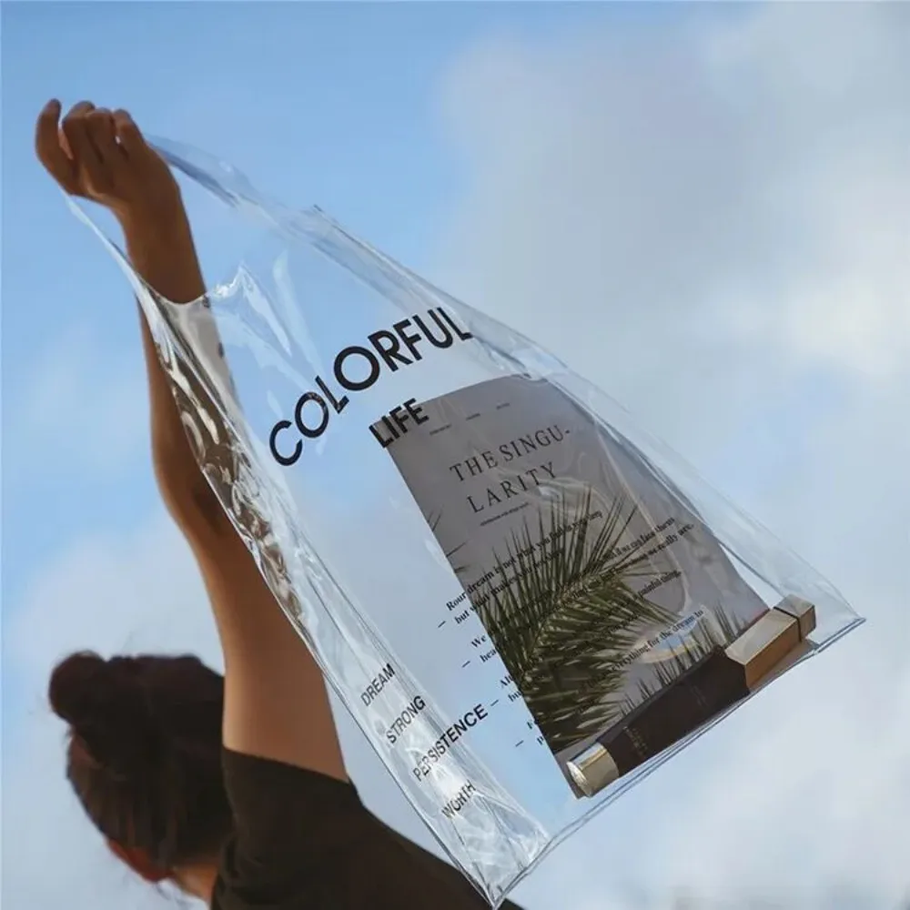 200pcs-Plastic-Colorful-Clear-Transparent-PVC-Bags-Waterproof-for ...