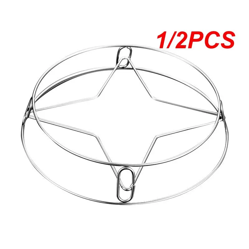 1-2PCS-Round-Pot-Holder-Stainless-Steel-Multi-function-Place-Firmly ...