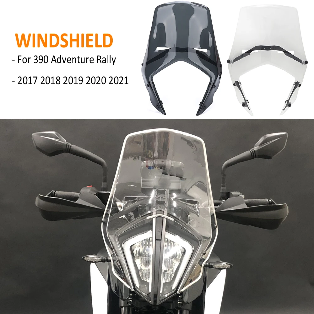 Motorcycle-Front-Screen-Double-Bubble-Acrylic-Rally-Windshield ...