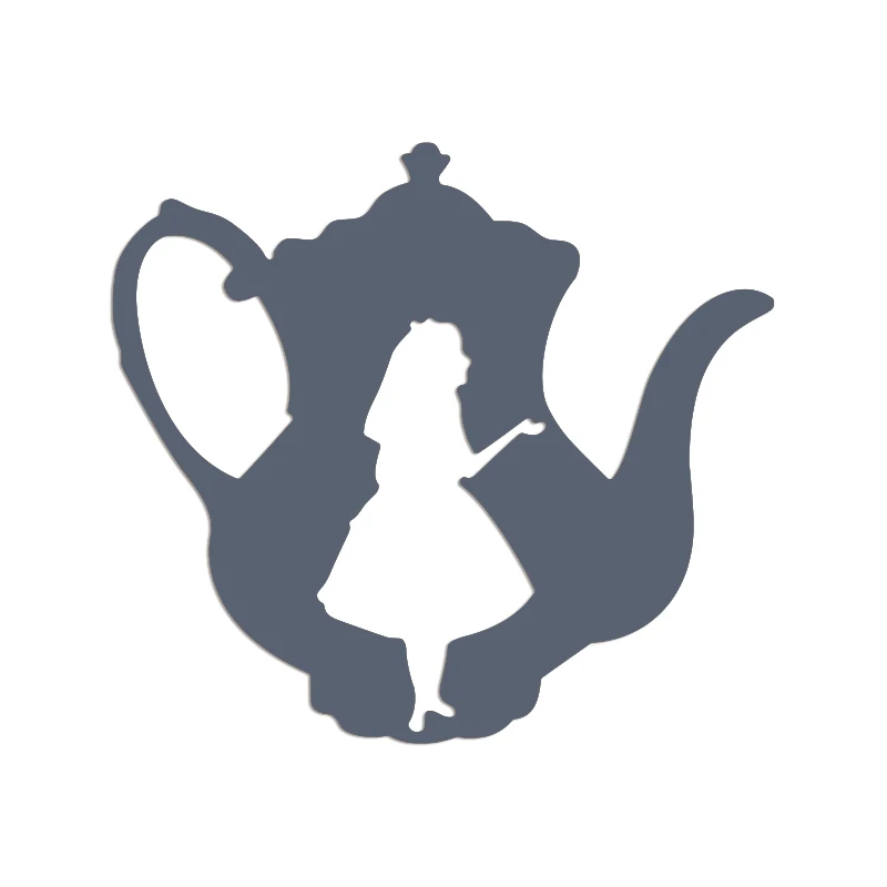 Alice In Wonderland Tea Cup Silhouette