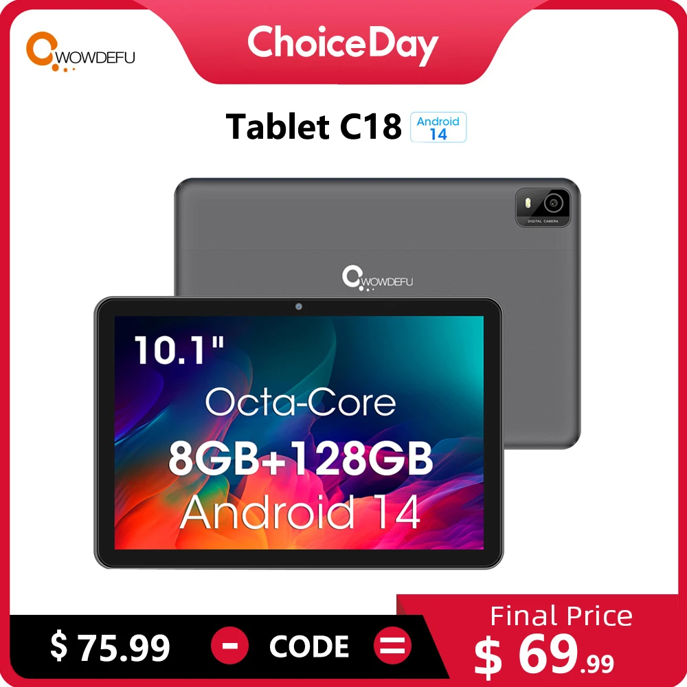 CWOWDEFU-Android-14-Tablet-10-1-Inch-Octa-core-8GB-RAM-128GB-ROM ...