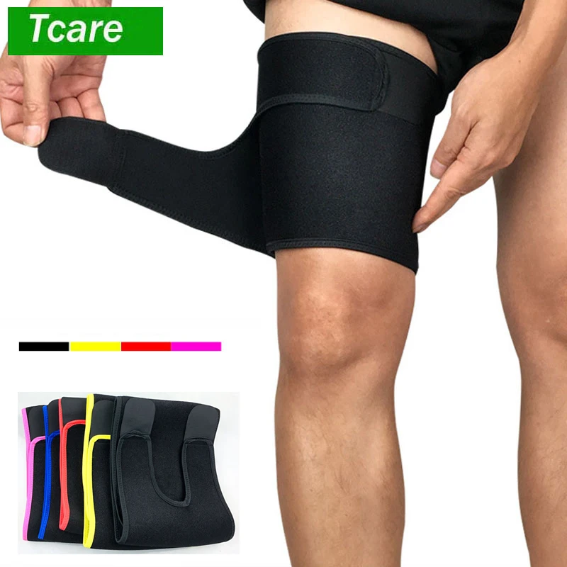1-PCS-Sports-Thigh-Support-Leg-Brace-Adjustable-Compression-Thigh ...