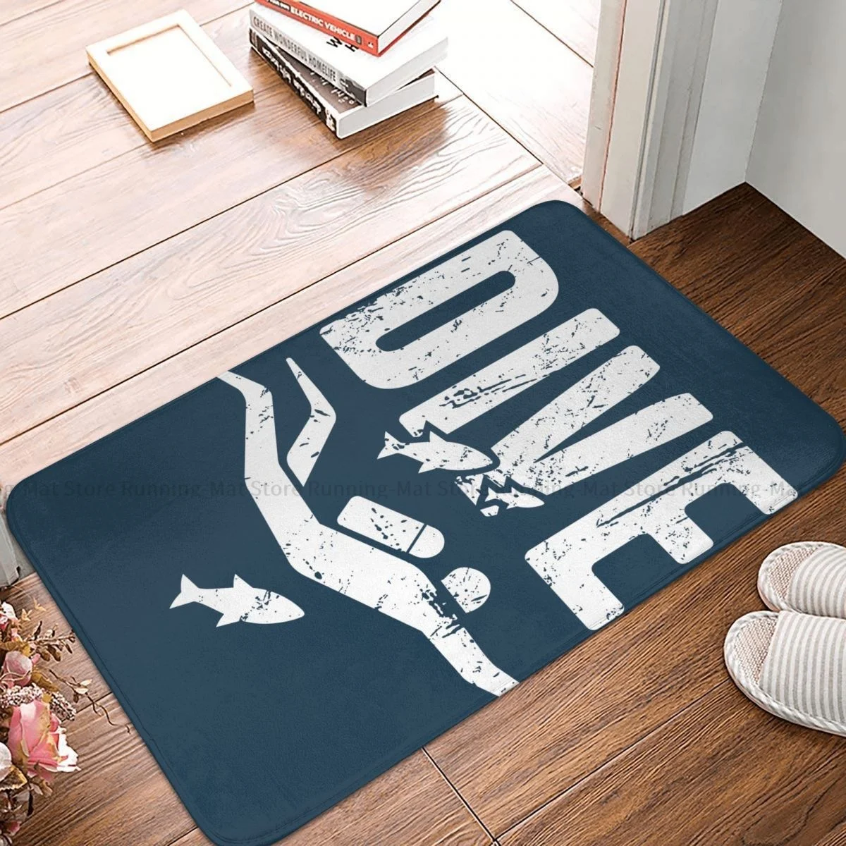 Dive-Scuba-Diving-Bath-Mat-Distressed-Doormat-Living-Room-Carpet ...