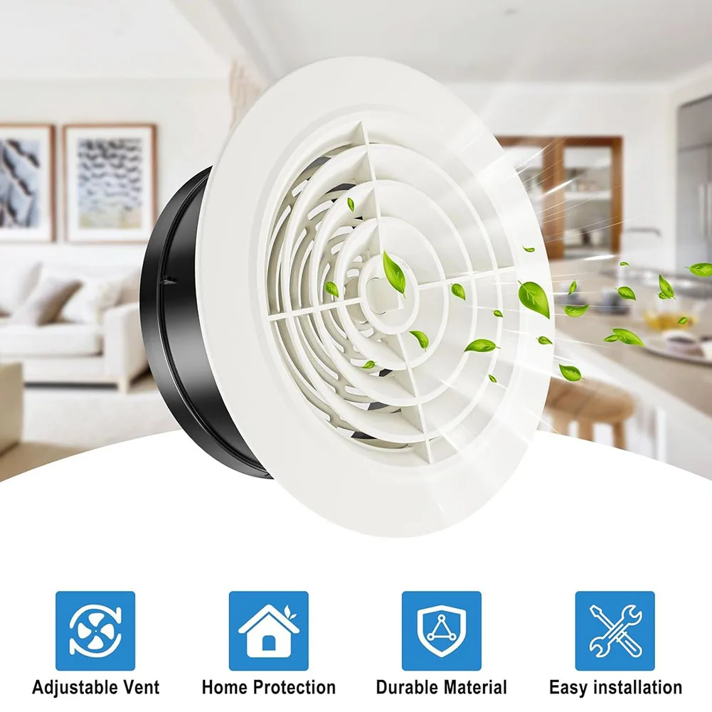 1pc-75-200mm-Round-Adjustable-Wall-Interior-Vent-ABS-Ventilation-Grille ...