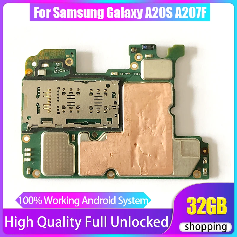 High-Quality-Mainboard-For-Samsung-Galaxy-A20S-A207F-Motherboard-32GB ...