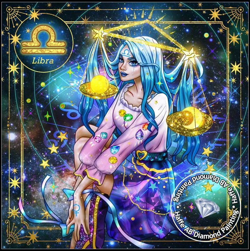 Libra Zodiac Sign Art