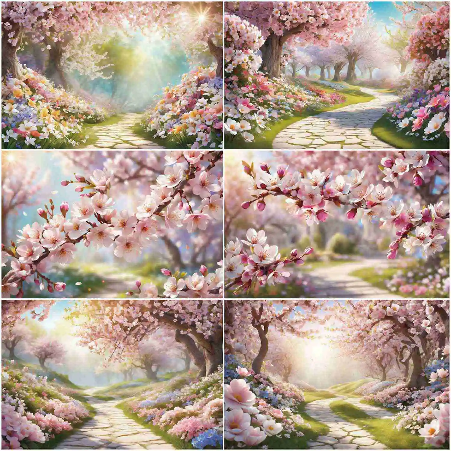 MOON-QG-Rosa-Sakura-Flower-Blossom-Backdrop-Primavera-Backdrop-Fada ...