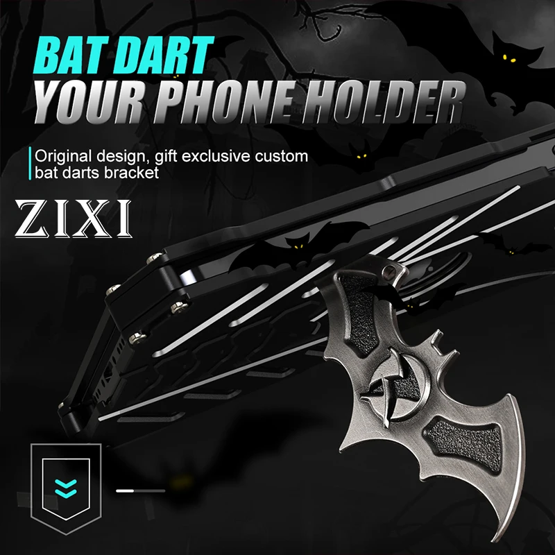 Funda de aluminio con soporte de Metal para Iphone, carcasa de armadura ...