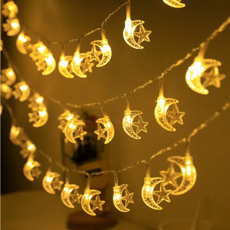 EID-Mubarak-LED-Moon-Star-Light-String-Ramadan-Decoration-2024-for-Home ...