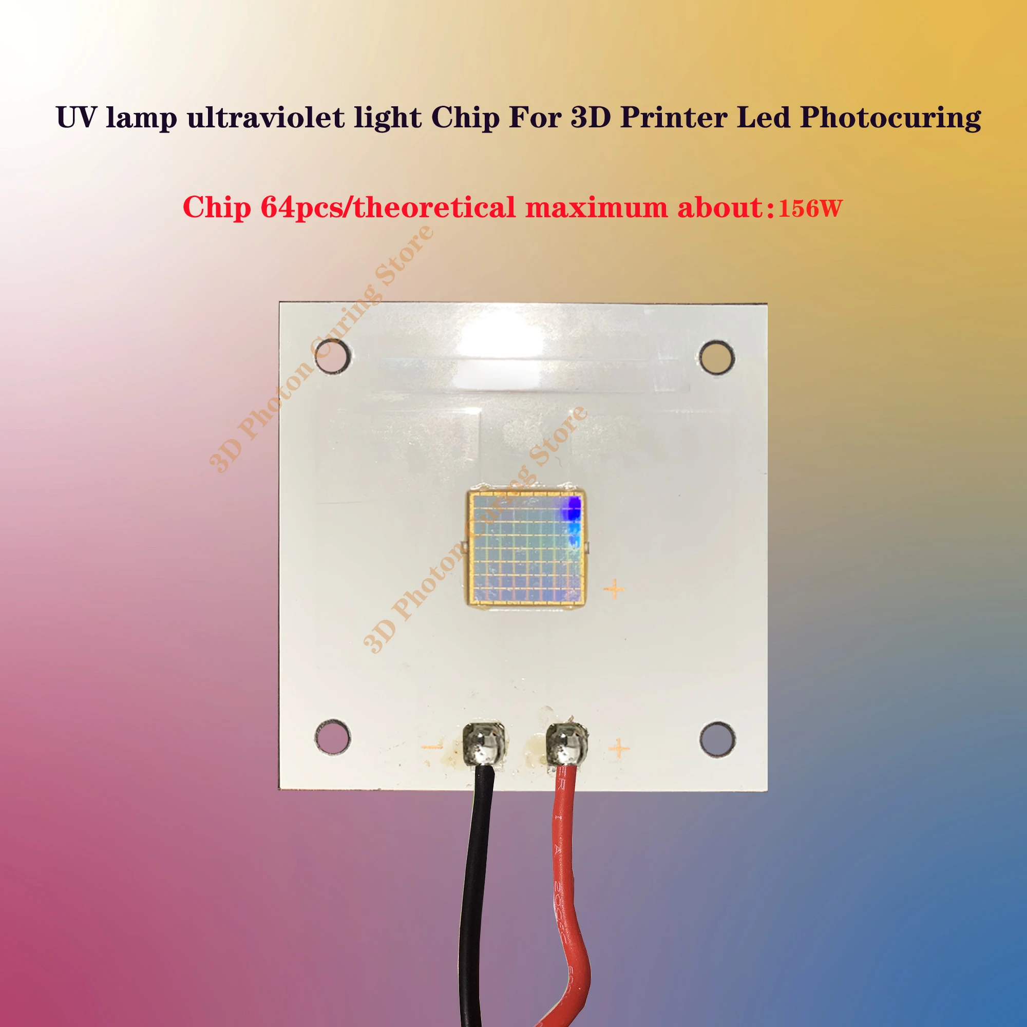 ultraviolet-rays-radiation-UV-lamp-panel-light-For-Elegoo-3D-Printer-Led-Photocuring-64pcs-chip ...