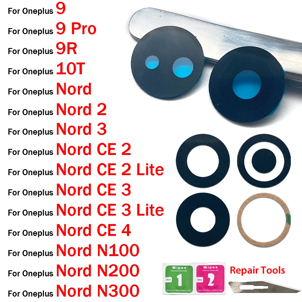 New Camera Glass For Oneplus Nord CE 2 3 4 Lite N100 N200 N300 9 9R 10T ...