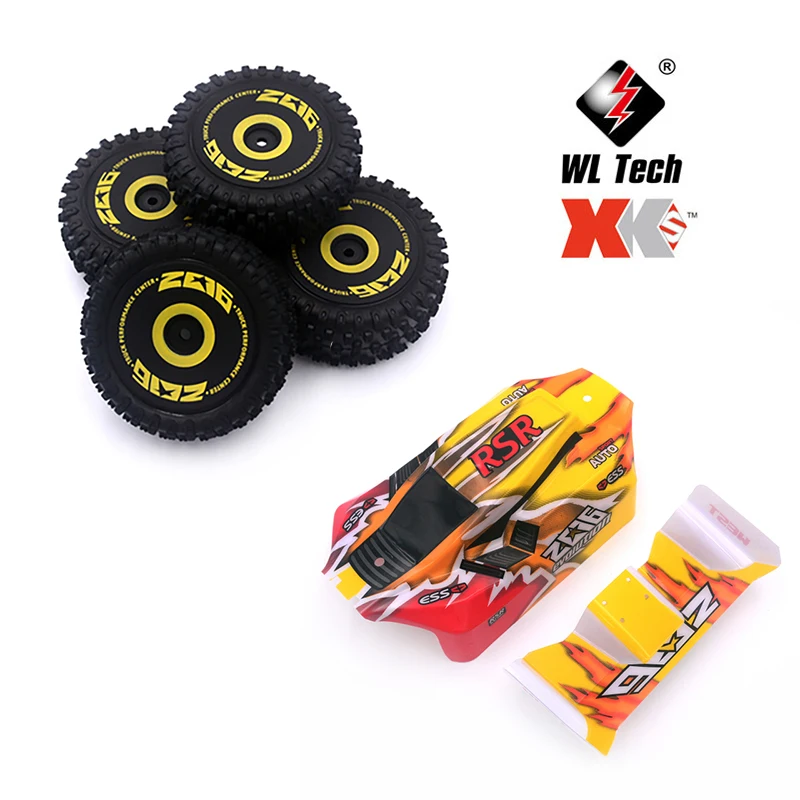 Original WLtoys 144001 144010 Front Wheel Rear Tires Car Body Shell ...