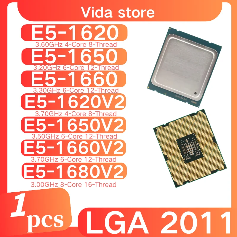 1 шт. Xeon E5-1620 E5-1650 E5-1660 E5-1620V2 E5-1650V2 E5-1660V2 LGA2011 E5 1620 E5 1650 E5 1660 ...