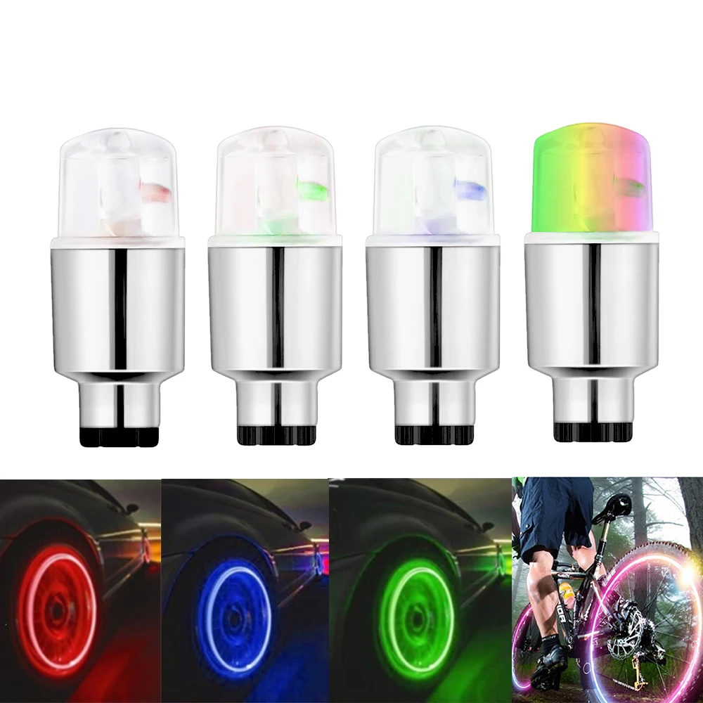 2X Car Light Bike Universal Wheel Tire Tyre Flash Neon LED Auto Dust ...